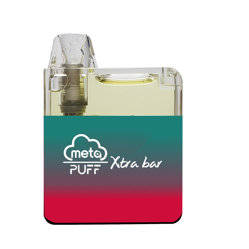 10 Flavors Meta Puff 6ml Tank Mesh Coil Refillable Vape Bar With Cube Shape