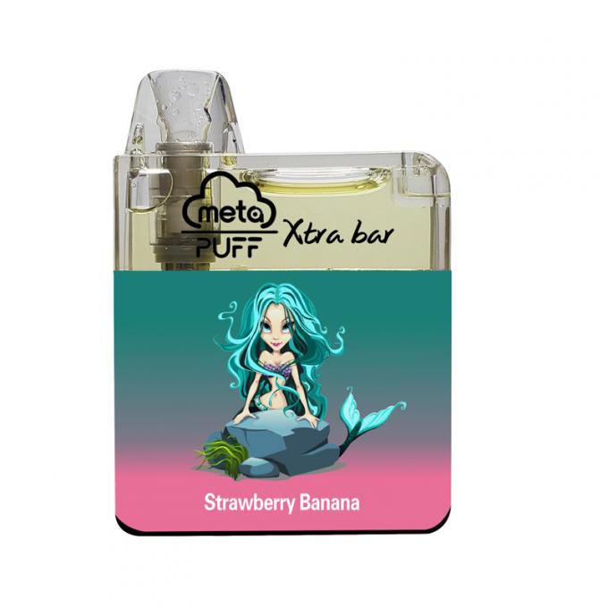 Box Shape Refillable Vape Bar With Mesh Coil And Big Empty Tank