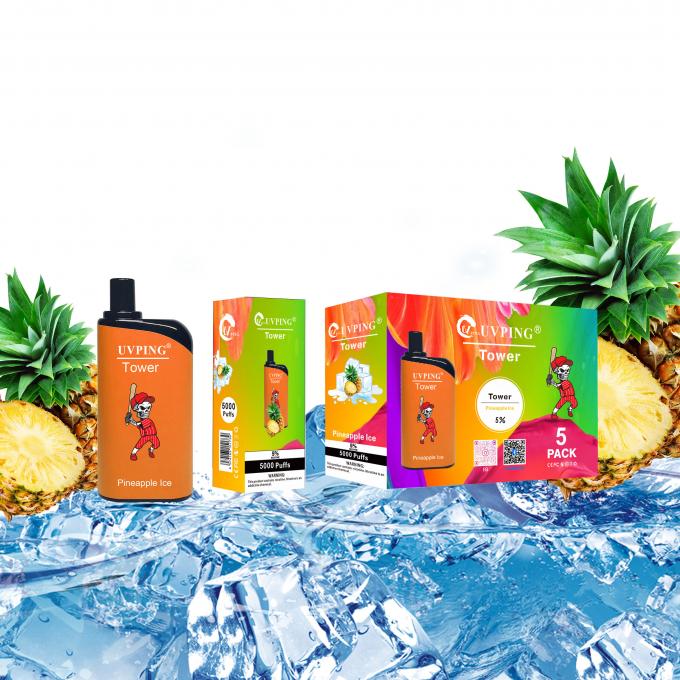 2mg 3mg 5mg Nicotine Rectangular Vape Pen Cotton Candy Flavor