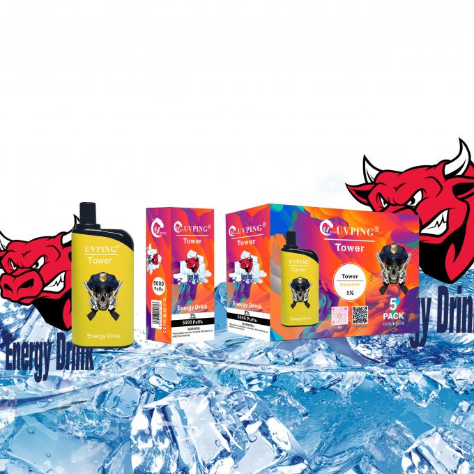 2mg 3mg 5mg Nicotine Rectangular Vape Pen Cotton Candy Flavor